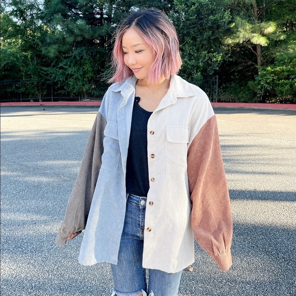 Dash of Pink | Jackets & Coats | Have It All Color Block Boyfriend ...
